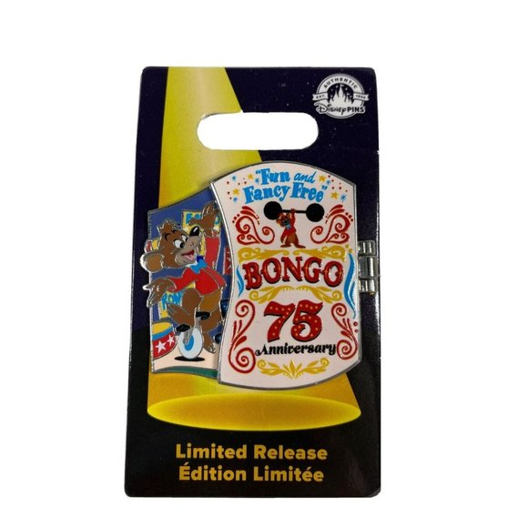 Disney | Jewelry | Disney Parks Fun And Fancy Bongo 75th Anniversary Limited Release Hinged Pin ...